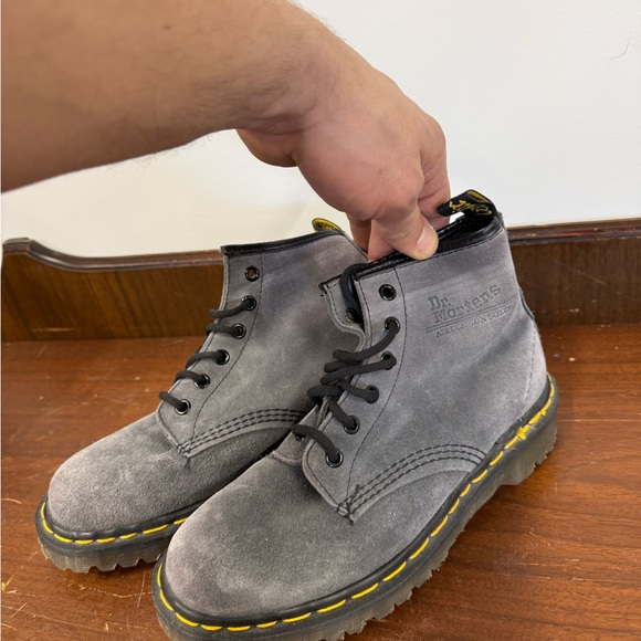 Dr. Martens | Shoes | Dr Martens Charcoal Suede Mens Boots | Poshmark